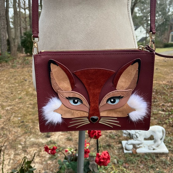 kate spade | Bags | Kate Spade So Foxy Fox Clarise Crossbody Like New ...